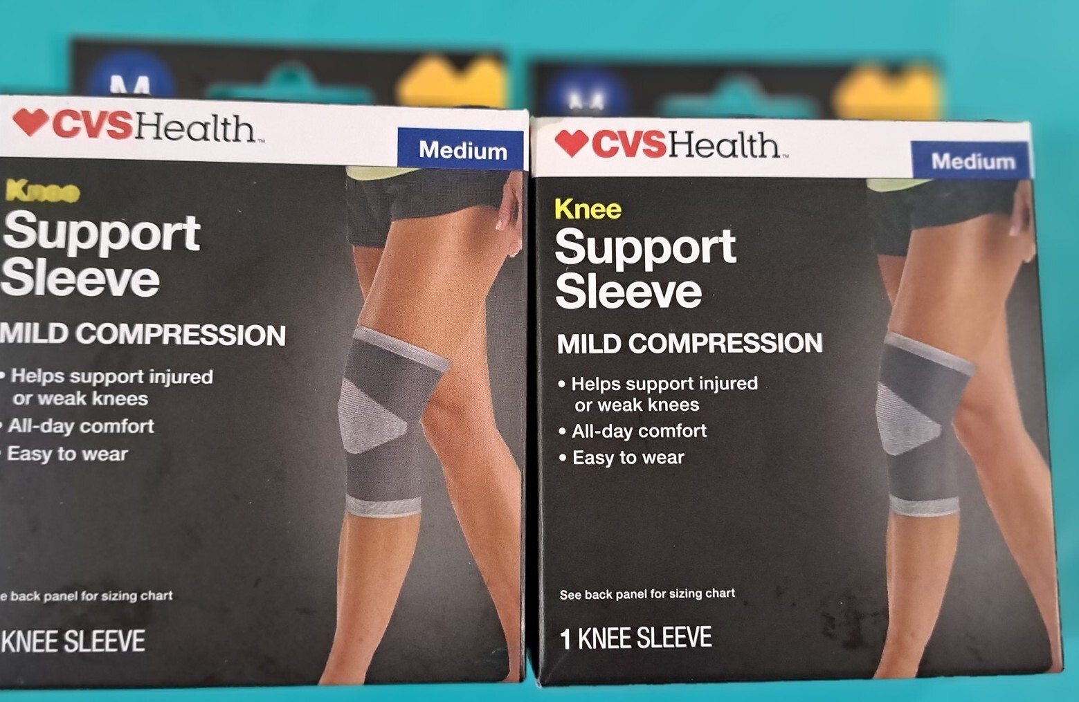 CVS Health Knee Support Sleeve Mild Compression Size Medium for sale ...