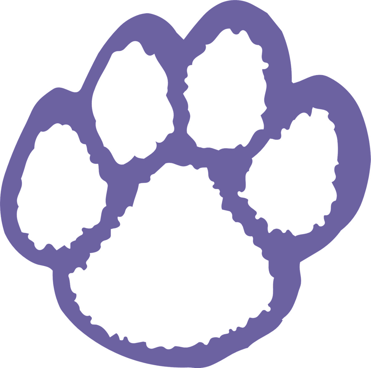 Wildcat Paw Print Outline