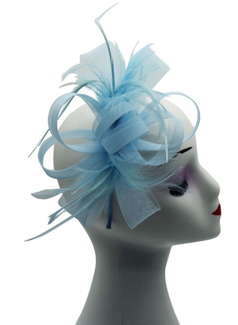 Fascinator New Women's Small Headband Clip Hat Weddings Ladies Races ...