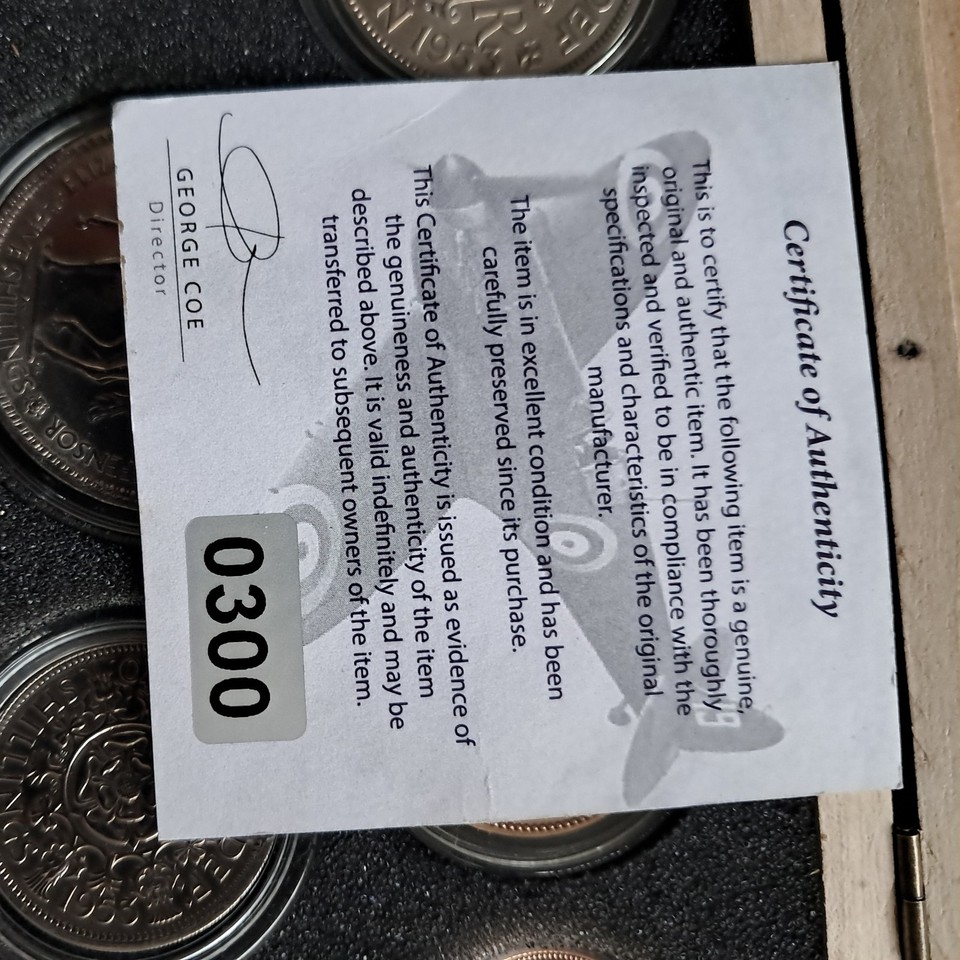 1953 10 Coin Proof Coins In Presentation Box Only The 300th Number ...