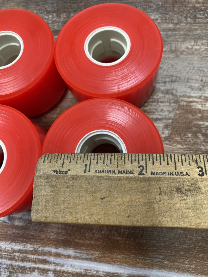 Vintage 1980s Kryptos Skateboard Wheels Set Of 4 Red White Kryptonics ...