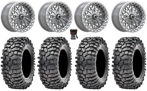 MSA Bolo Bdlk 15" Wheels Si +38mm 32" Roxxzilla Tires Polaris RZR XP 1K ...