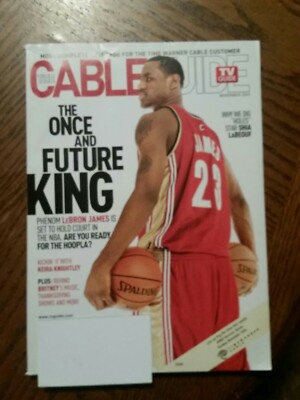 2003 November the cable guide Magazine with Lebron James | eBay