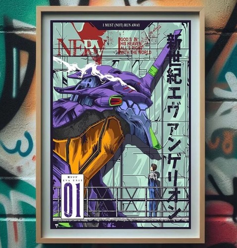 Neon Genesis Evangelion EVA Unit-0/01/02 Poster 3 | eBay