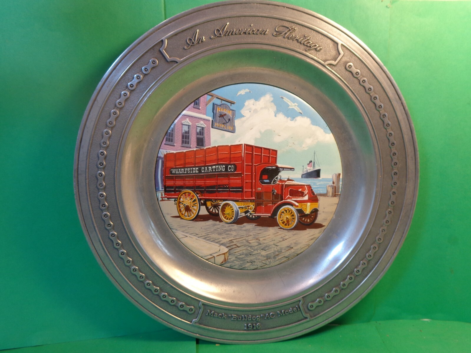 1916 Mack Bulldog AC Model 10 3/4" Metal Plate, The American Heritage ...