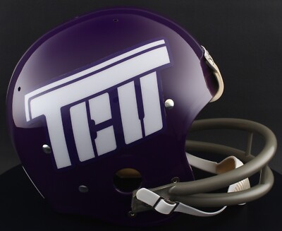 TEXAS CHRISTIAN TCU HORNED FROGS 1980 Riddell TK style VINTAGE Football ...
