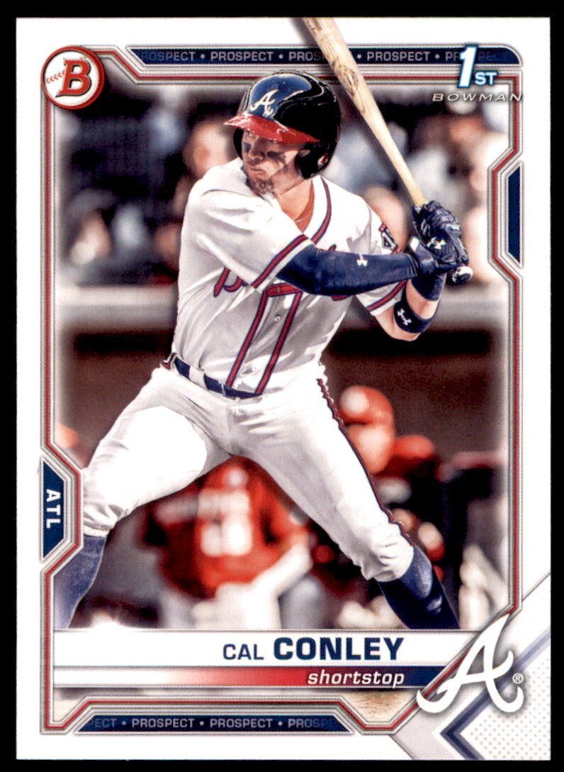 Cal Conley 2021 Bowman Draft 1st Card Rookie #BD-70 Atlanta Braves 2 | eBay