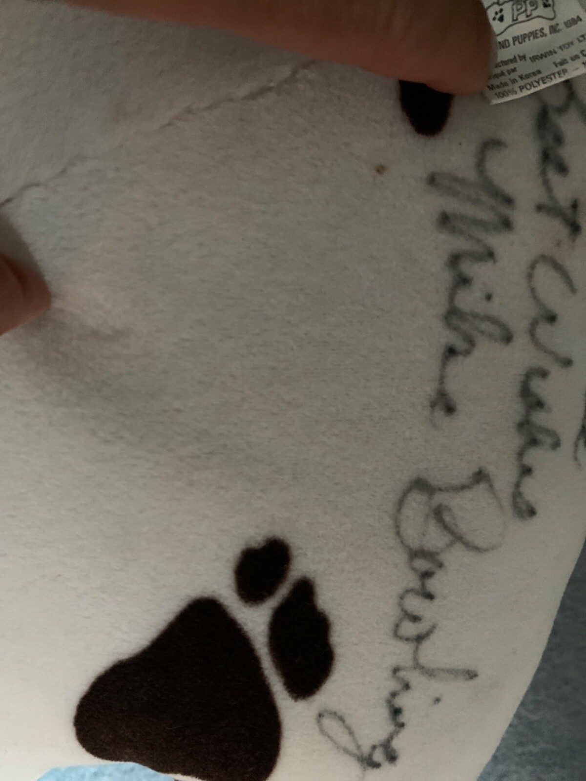 Rare Original 1984 36” vintage Pound Puppy, signed by the inventor Mike ...