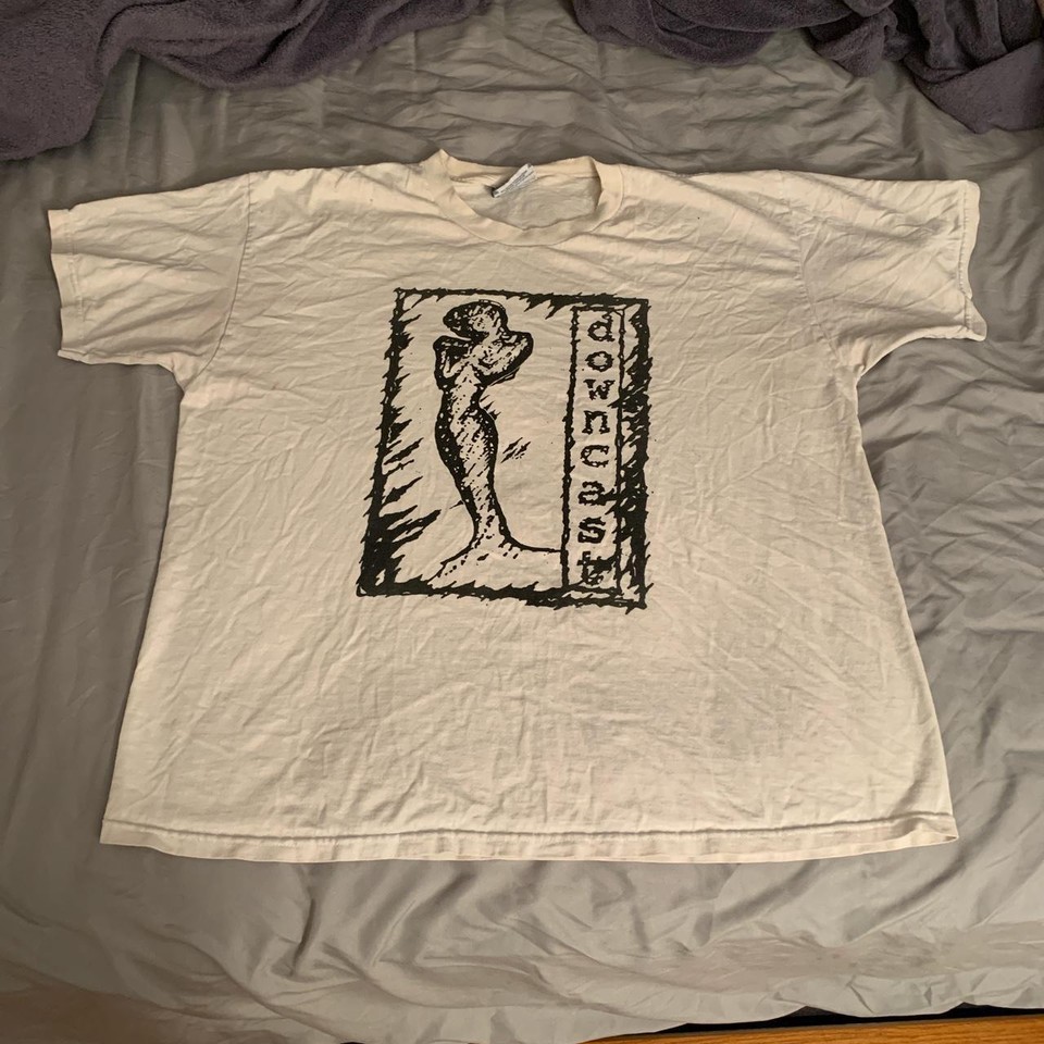 DOWNCAST band t-shirt, hardcore punk band, brand new white shirt | eBay