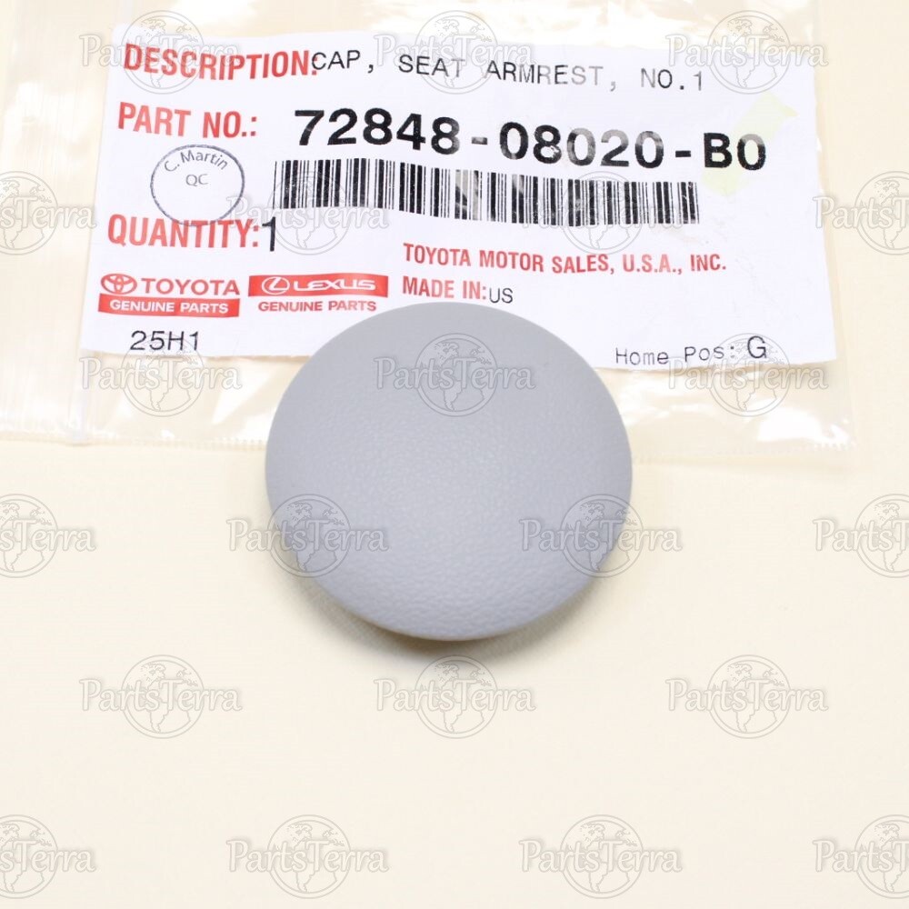 Genuine 2010-2015 Toyota Sienna Seat Armrest Gray Cap | 7284808020B0 ...