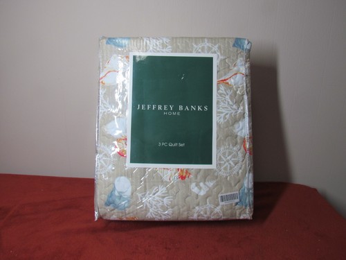 JEFFREY BANKS HOME 3 PC QUILT KING SIZE | eBay