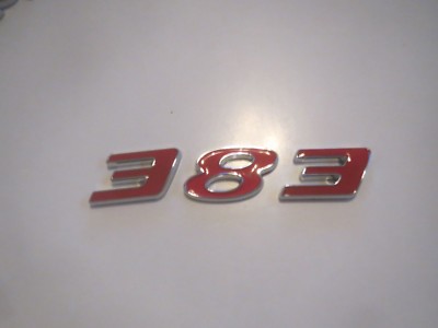 CHEVROLET 383 STROKER ENGINE ID FENDER HOOD SCOOP QUARTER TRUNK EMBLEM ...