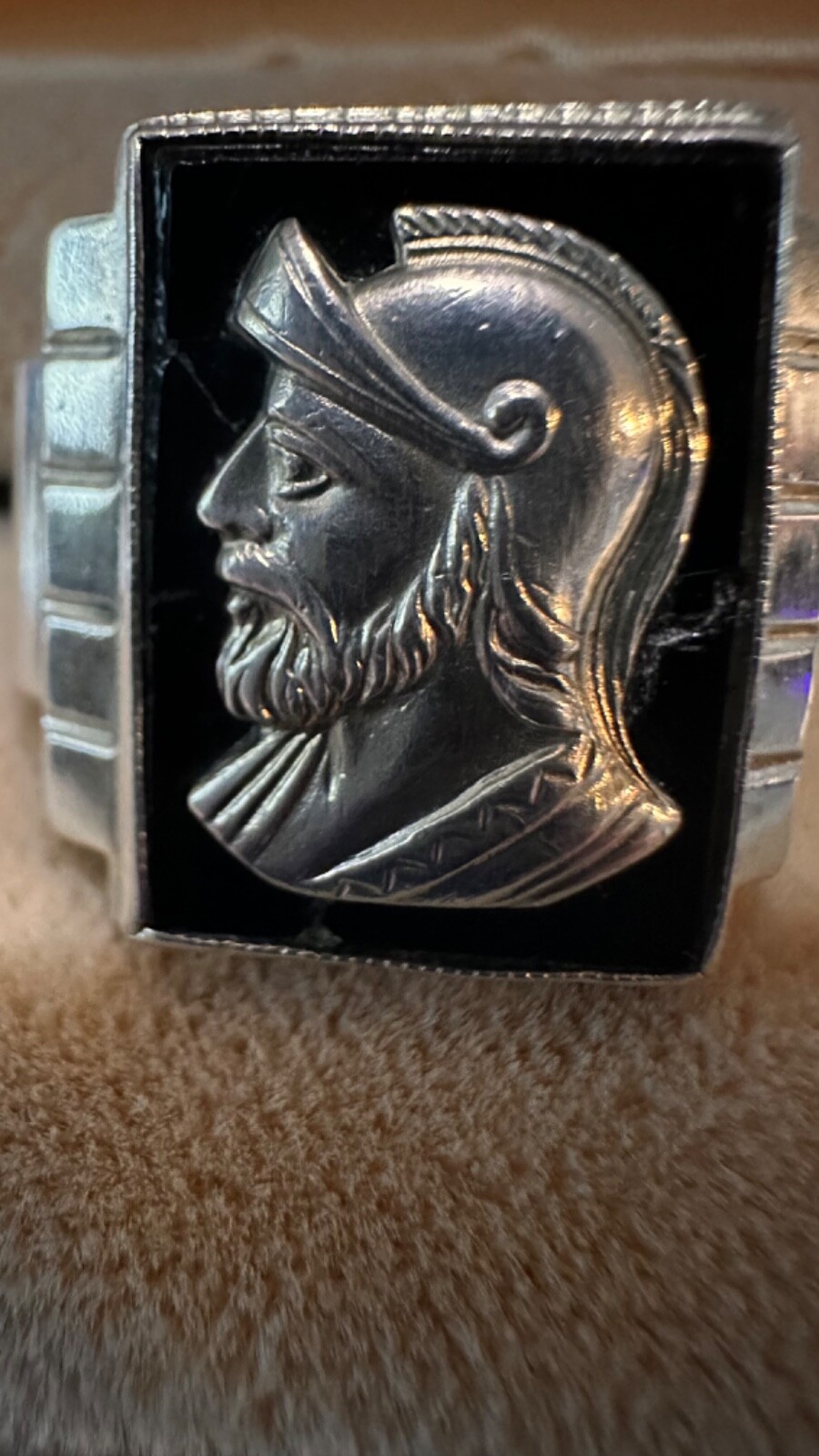 Vintage Ostby Barton Roman Soldier Sterling Silver Ring | eBay