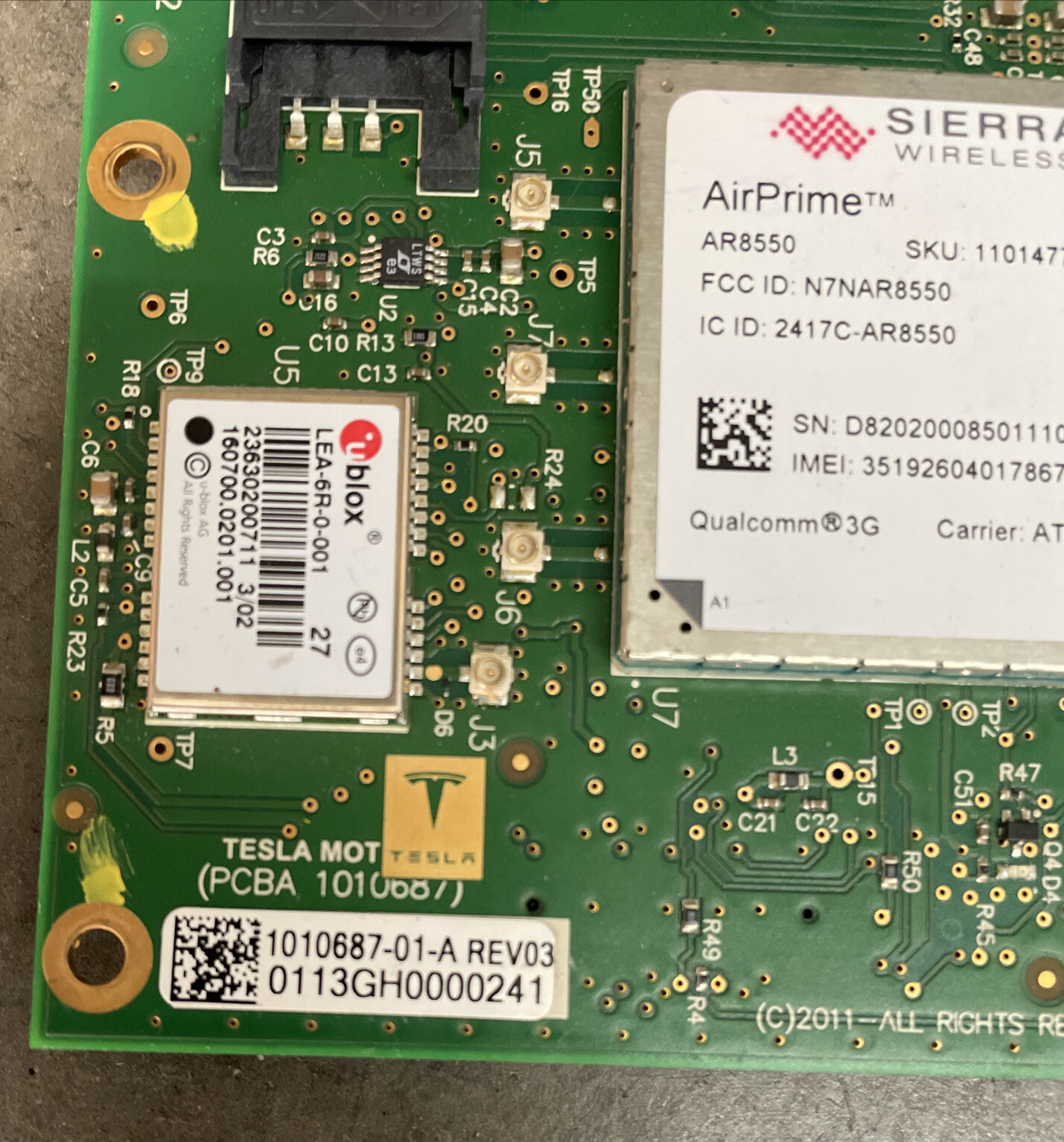 2012-2015 Tesla Model S PCBA 3G Module 1010687-01-A | eBay