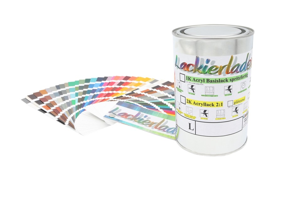 Autolack 1,0 Liter spritzfertig für Pantone 00558C 558C Green | 1,0L ...