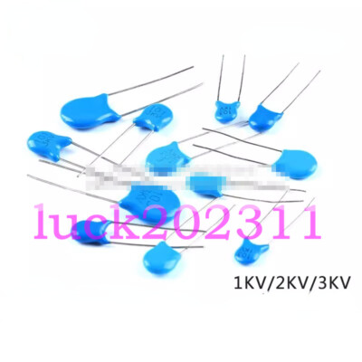 20pcs NEW High voltage capacitor 1KV 2KV 3KV 101 102 103 221 222 223 ...