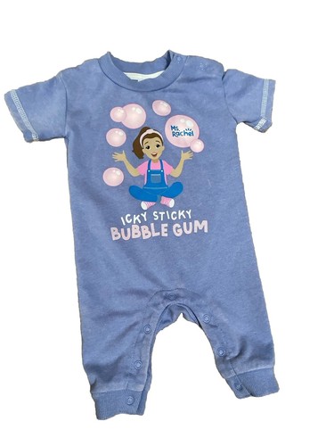 Ms Rachel 0-3 Month Baby Girl Outfit Purple Romper Cotton Blend Bubble ...