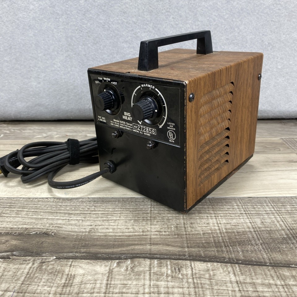 VTG BIG HEAT Model 6200 Portable Electric Space Heater 1500/1200w USA ...