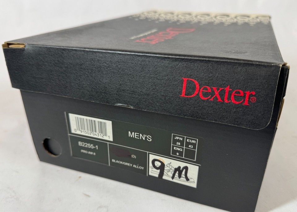 Dexter Pro Am II 2 Black Grey Alloy B2255-1 Mens Lace Up Bowling Shoes ...