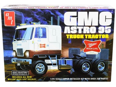AMT AMT1230 Skill 3 Model Kit GMC Astro 95 Truck Tractor "Miller" 1/25 ...