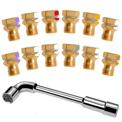 GRLP4 LP Gas Conversion Kit – 12-Piece Brass Propane Orifice Nozzles ...