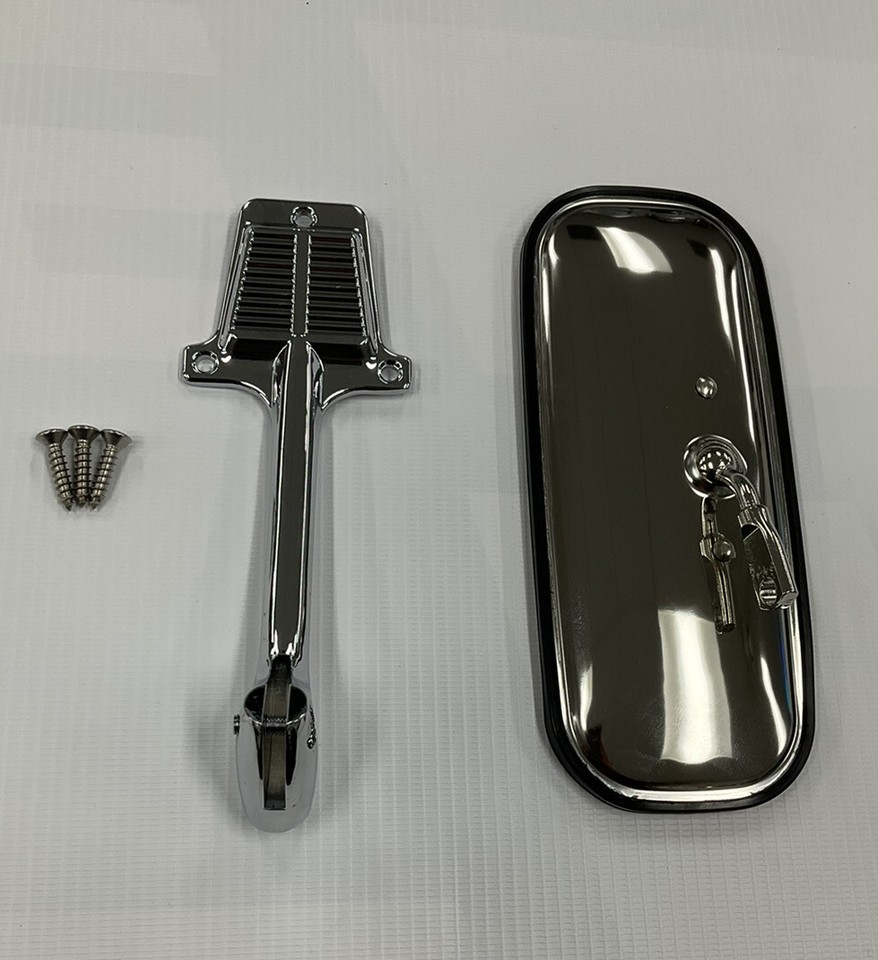 1960-71 Chevy/GMC C10 Truck Interior Chrome Rear View Mirror & Bracket ...