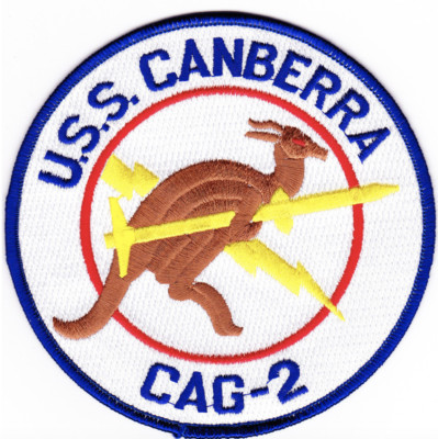 5" NAVY USS CANBERRA CAG-2 EMBROIDERED PATCH | eBay