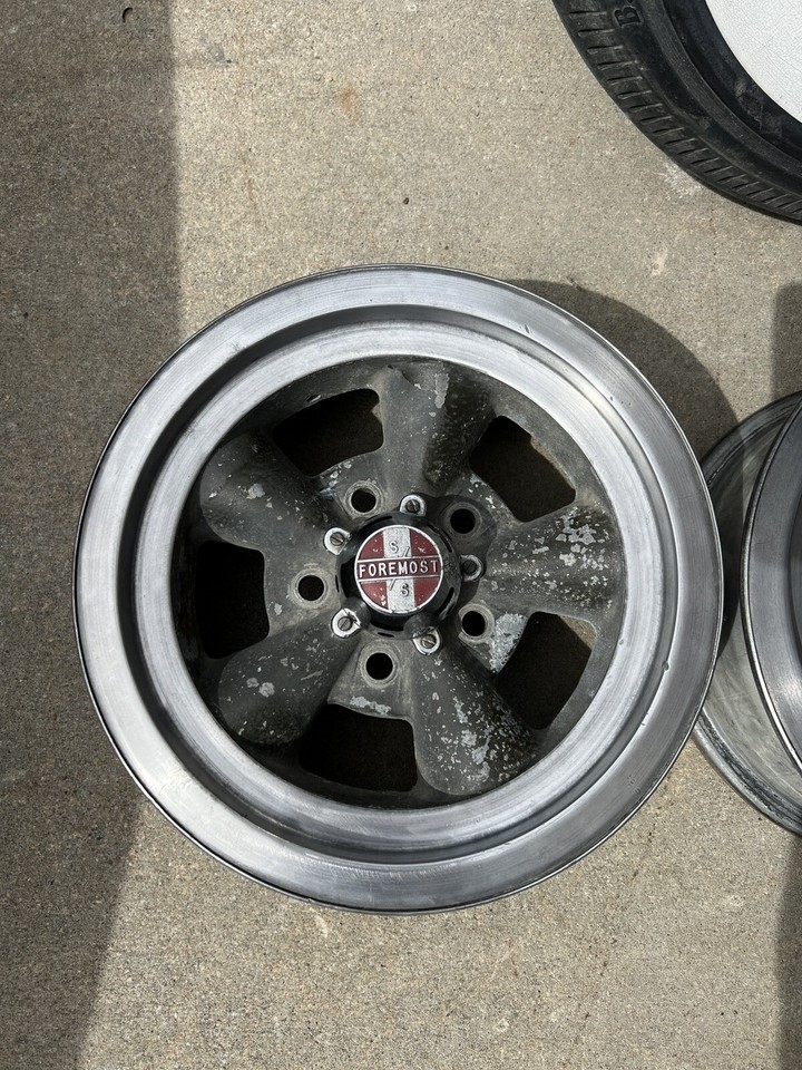 14x6 5x4.75 Foremost S/S Vintage Mag Wheel JC Penny 1967 | eBay