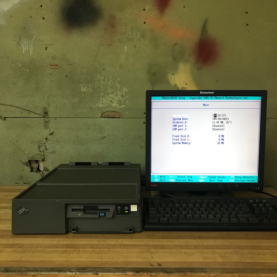 Vintage IBM 4694 POS PC Computer AMD 5x86 100MHz 28MB RAM No HDD (Retro ...