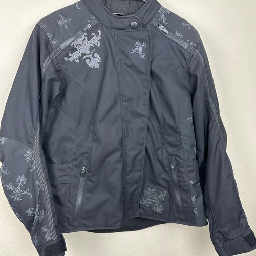 Shift Motorcycle Jacket w/Shoulder & Sleeve Armour Women's Large Black ...