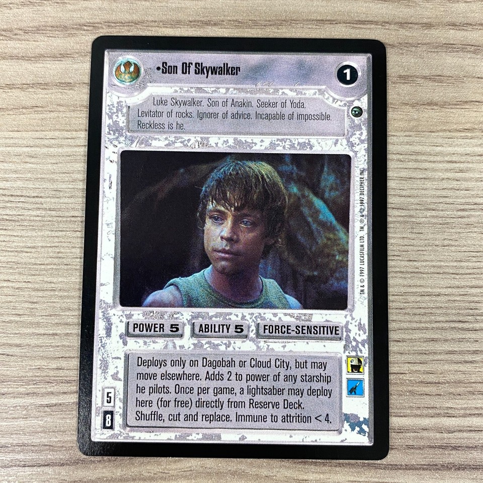 STAR WARS Figlio Di SKYWALKER DAGOBAH DECIPHER Gioco Di Carte ...