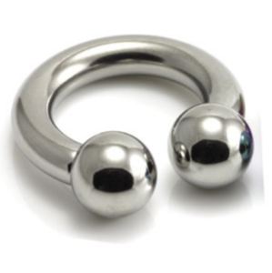 20 MM DIAMETER,20 MM BALLS 7-12 MM HEAVY GAUGE HORSESHOE RING BCR ...