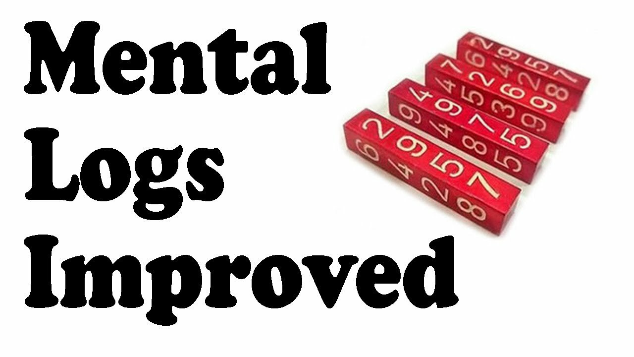 IMPROVED MENTAL LOGS Metal Magic Trick Sticks Blocks Math Number ...