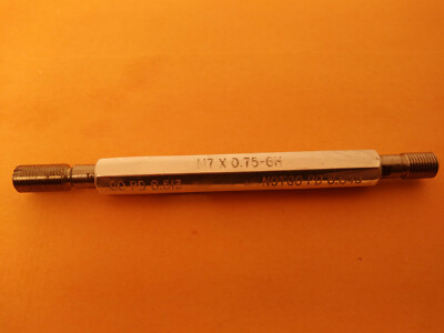M7 X .75 6H THREAD PLUG GAGE GO 6.5130 / NO GO 6.6450 | eBay