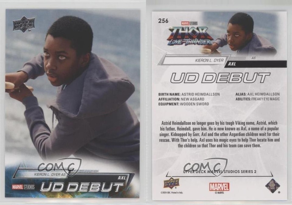 2024 Upper Deck Marvel Studios Series 2 UD Debuts Kieron L Dyer as Axl #256 2o7 | eBay