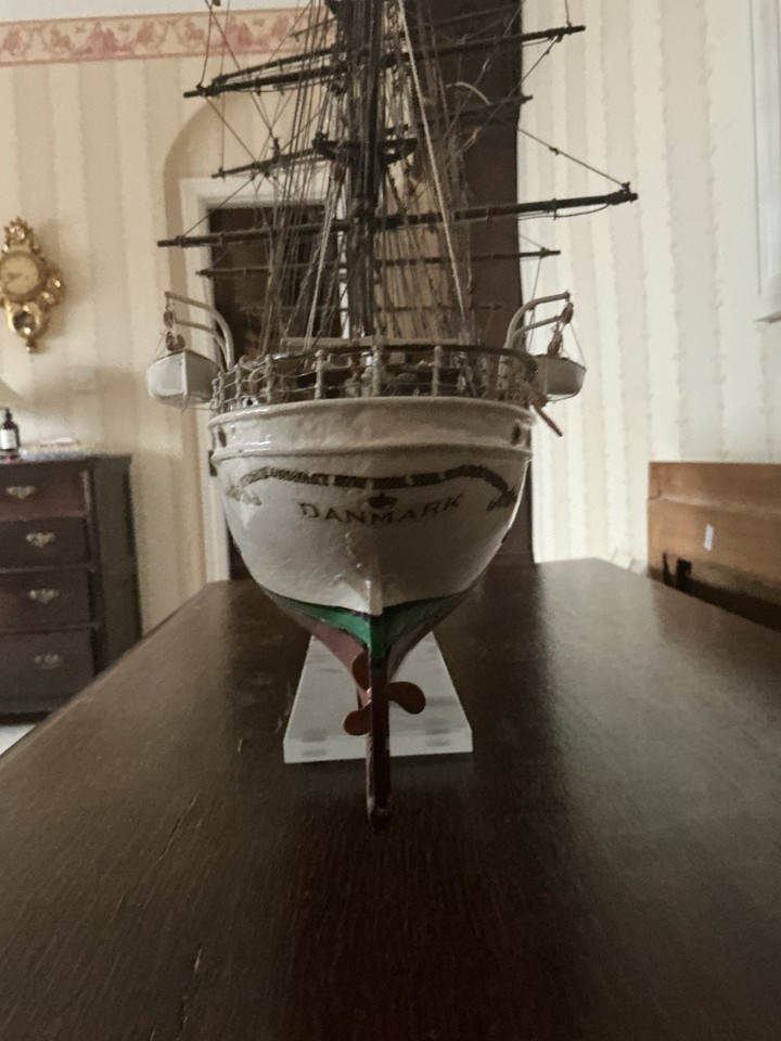 Large ship model Danmark | eBay UK