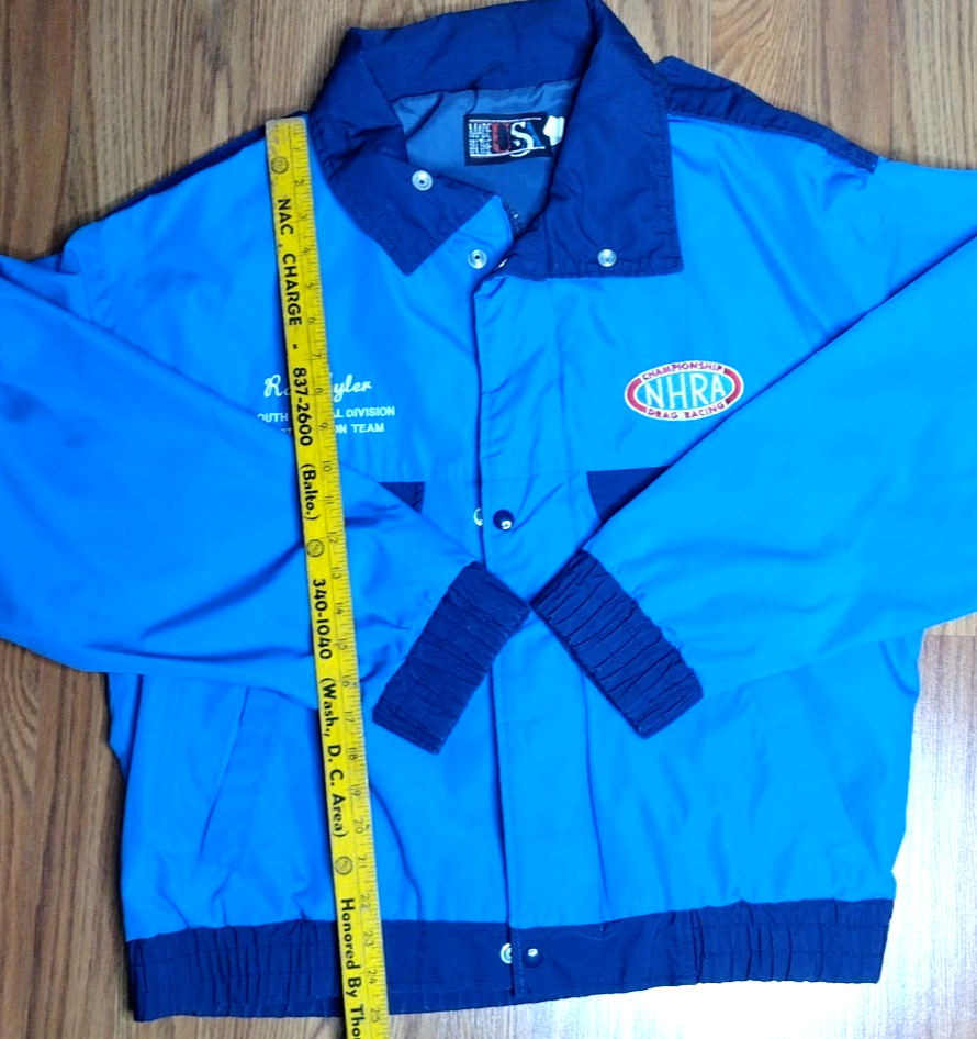 Vintage National Hot Rod Association NHRA Drag Racing Jacket Mens XL ...