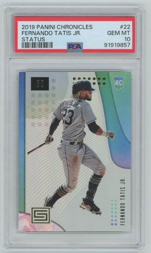 Fernando Tatis Jr. 2019 Panini Chronicles Status RC PSA 10 #22 San ...