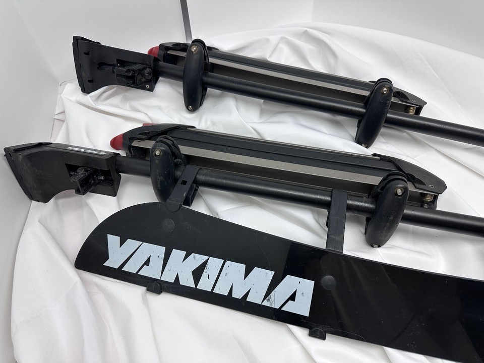 Yakima RailGrab Round Bar Roof Rack 48" set, POWDERHOUND Ski/snowboard ...