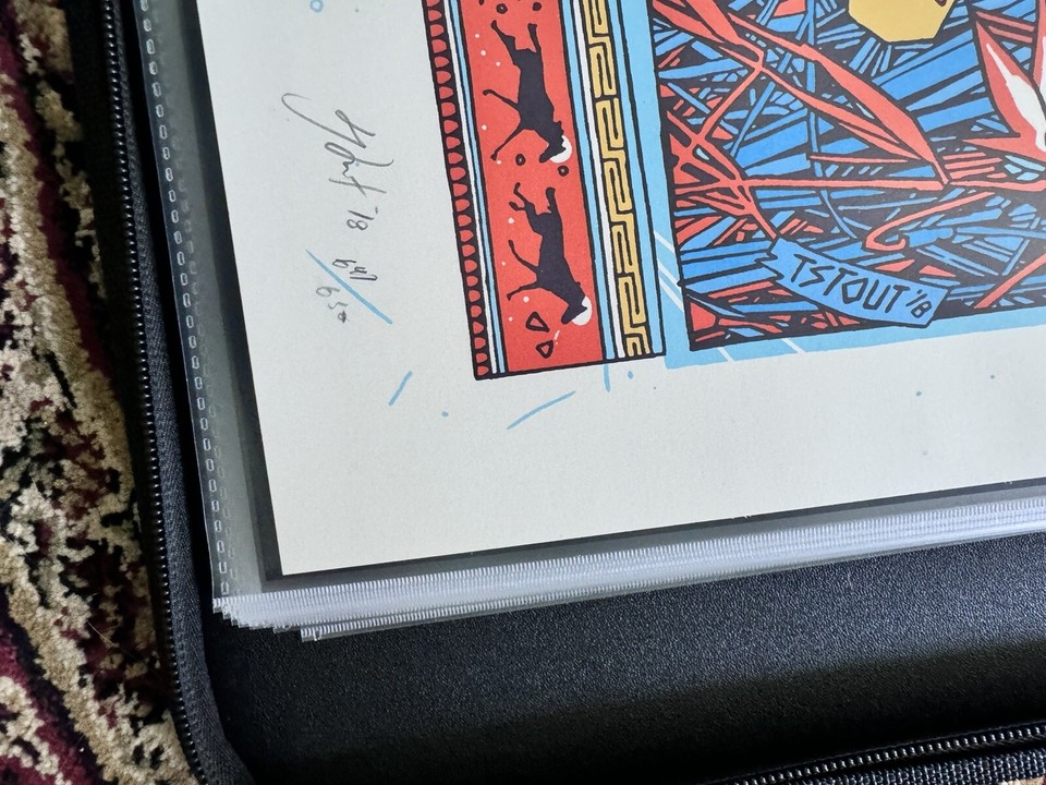 Phish Poster Austin Texas 7/31/2018 Austin360 Tyler Stout S/# | eBay