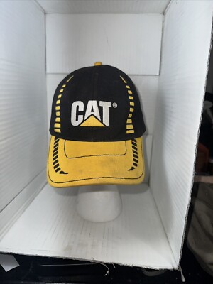 CAT Caterpillar Men Snapback Hat Black High Voltage Rancher Baseball ...