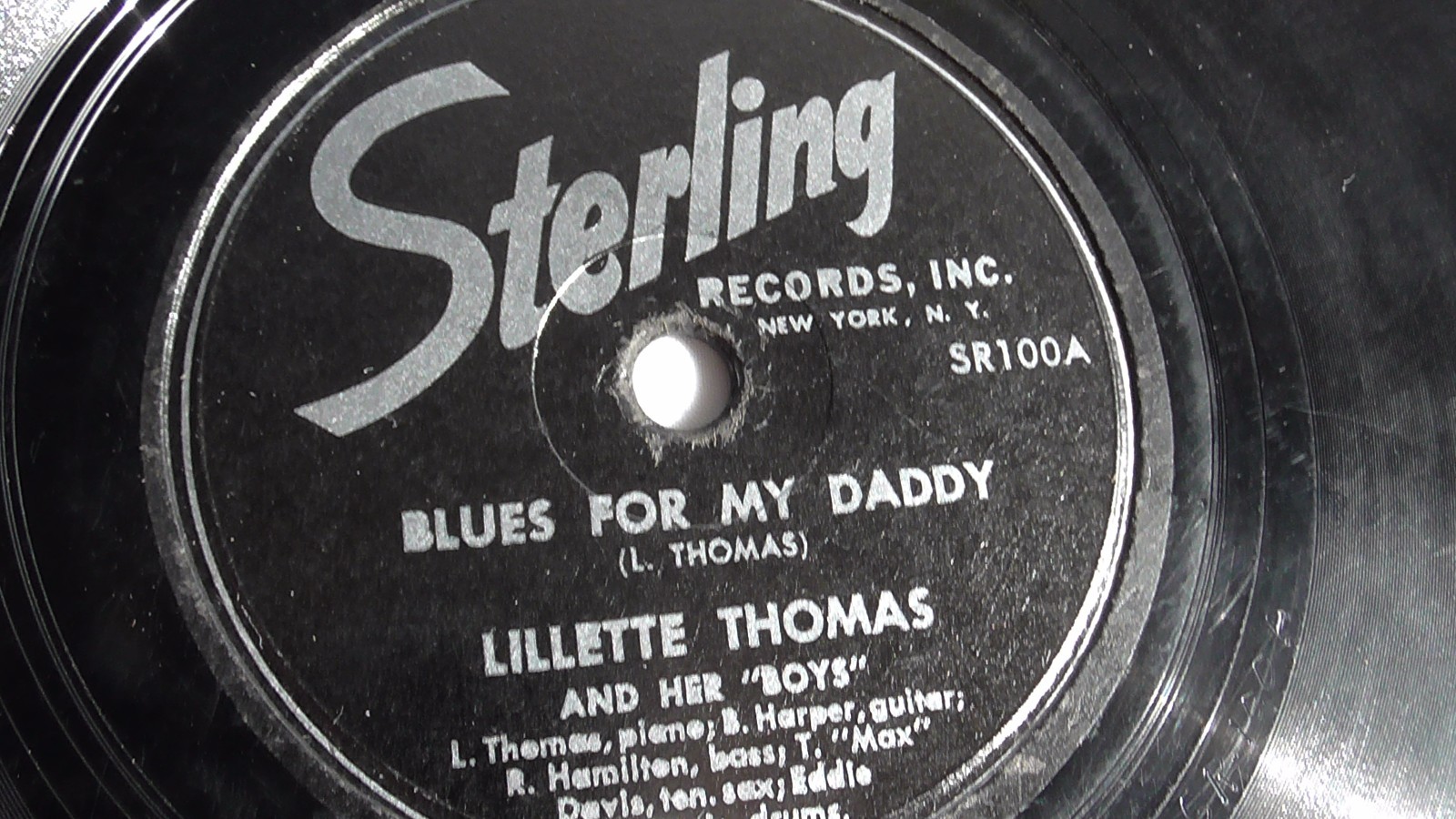 Lillette Thomas - 78rpm single 10-inch – Sterling #SR-100 Blues For My Daddy | eBay