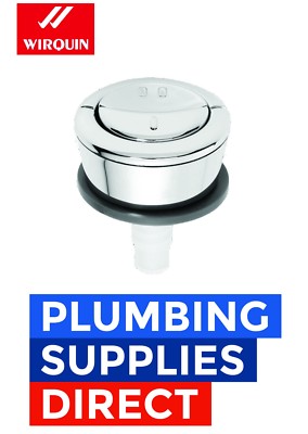 Wirquin Pro Dual Toilet Flush Button Push Button Jollyflush Chrome ...