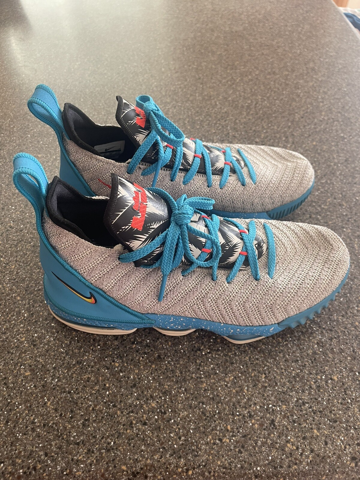 Nike King Lebron James Palm Tree Basketball Shoe Turq… - Gem