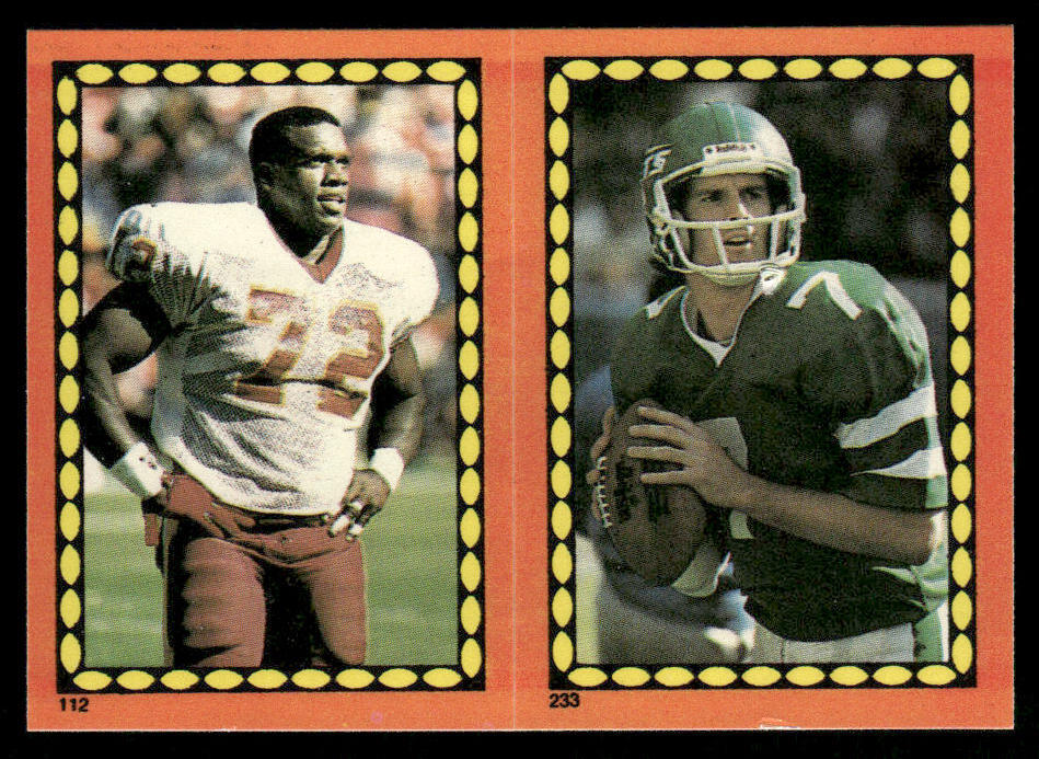 Dexter Manley / Ken O'Brien 1988 Topps Stickers #112 / 233e Henry ...