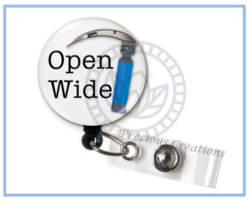 Anesthesia Anesthesiologist ID Badge Reel, Intubation Badge, CRNA, Name ...