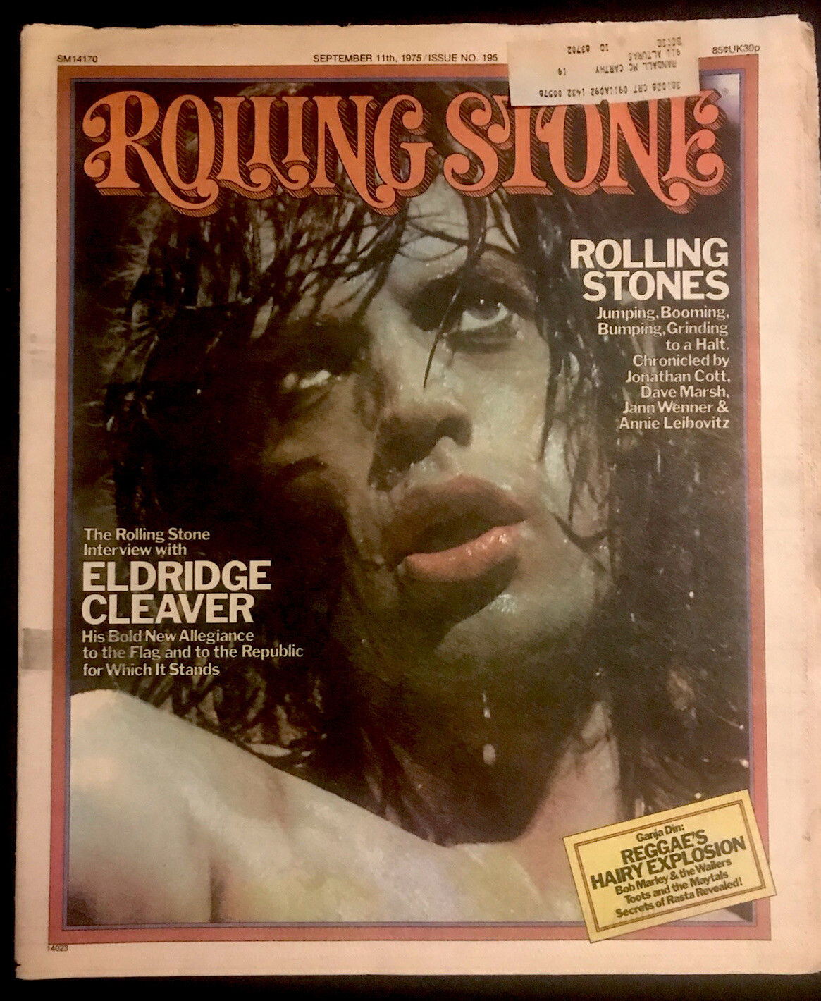 1975 Rolling Stone Magazine ~ MICK JAGGER ~ Stones ~ Eldridge Cleaver ...