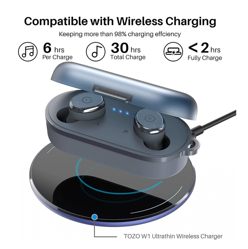 TOZO T10 Bluetooth IPX8 Waterproof Wireless Earbuds Earphones Touch ...