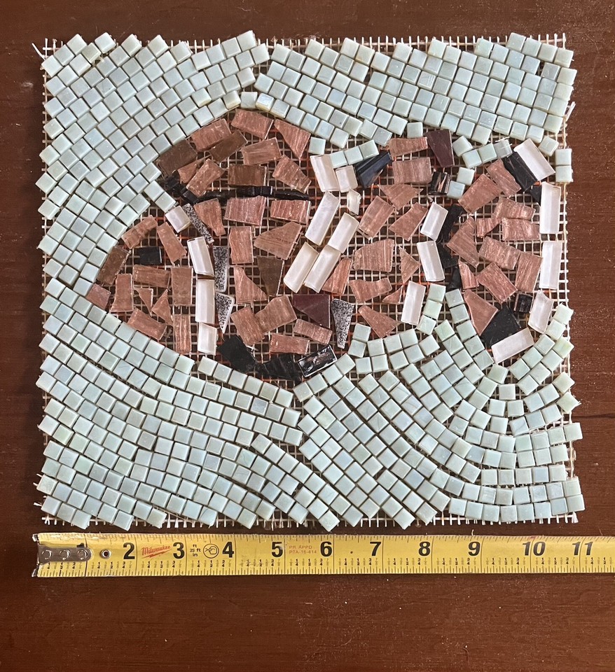 Mosaic Fish Upcycled Tile Art For Wall Decor Mosaic For Bathroom Tile ...