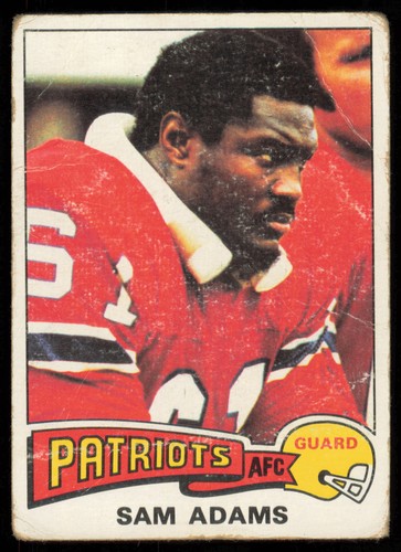 1975 Topps #347 Sam Adams RC New England Patriots | eBay